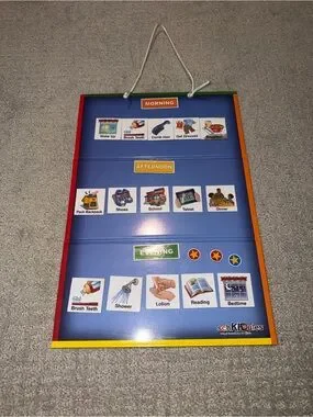 Toys | Kids Daily Routine Magnetic Board Visual Schedule | Poshmark